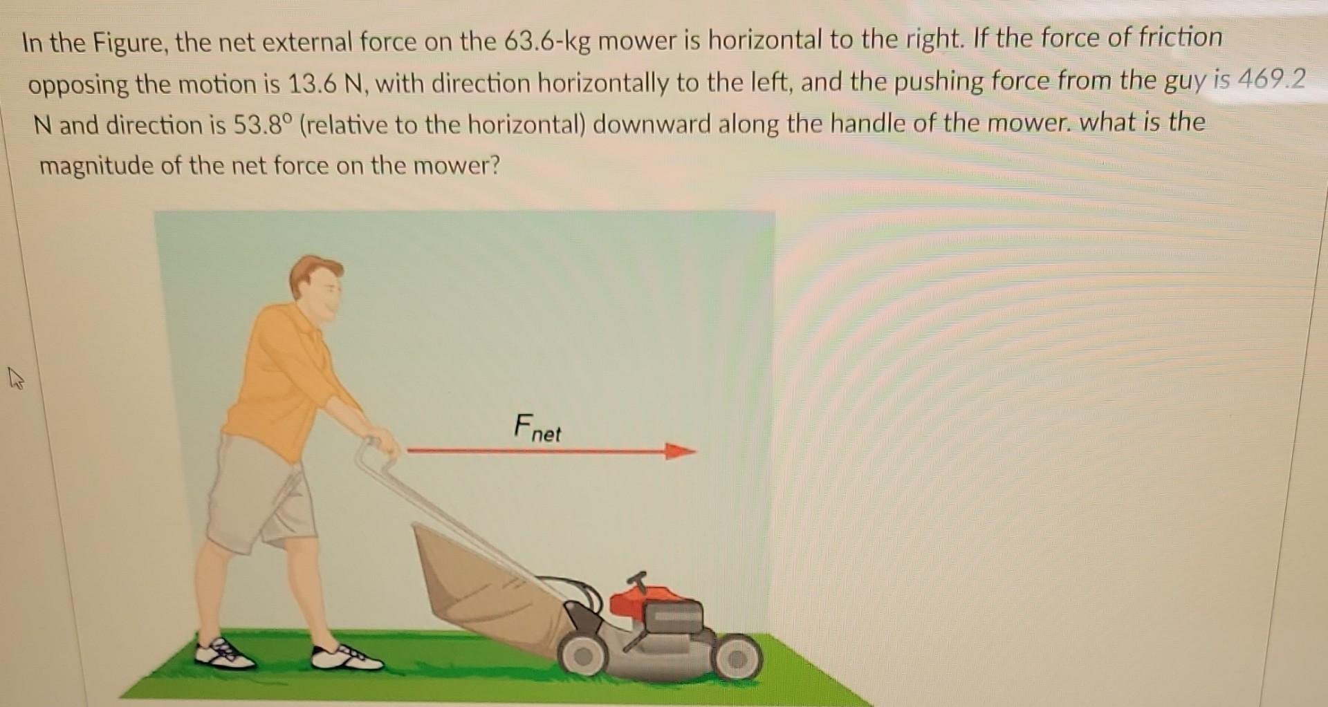 Solved In the Figure, the net external force on the 63.6-kg | Chegg.com
