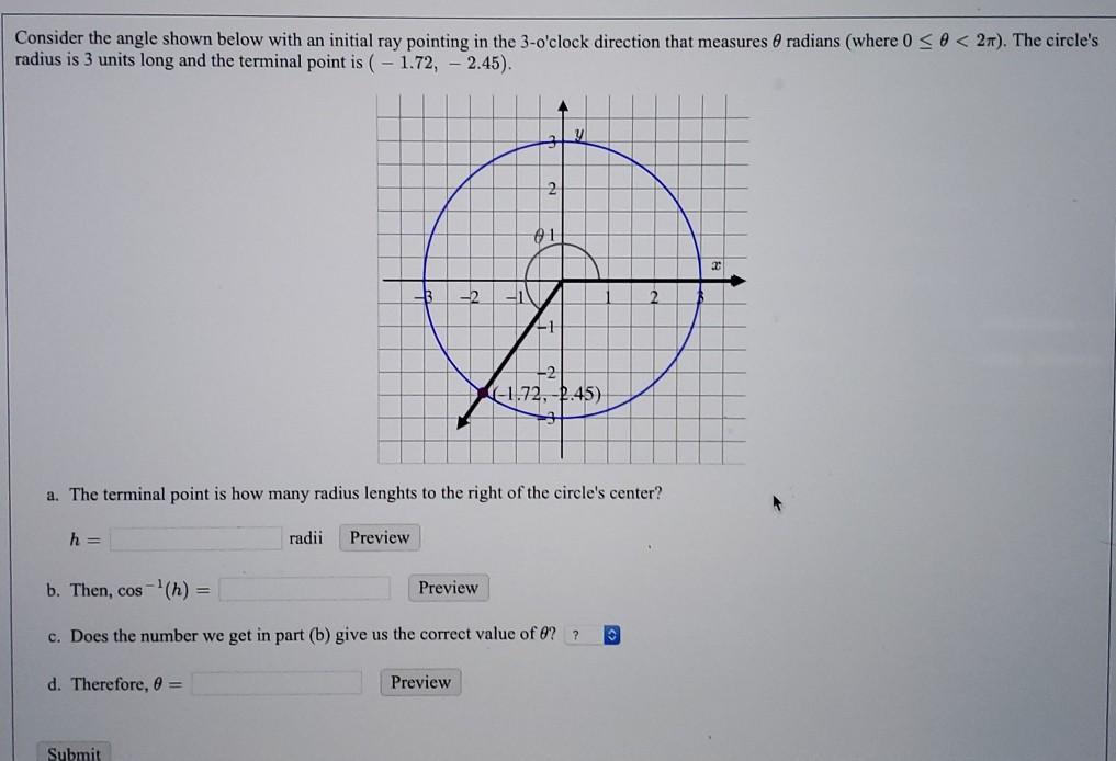 Solved Consider the angle shown below with an initial ray | Chegg.com