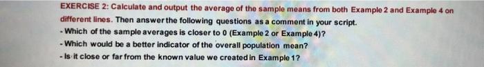 Solved I need the code for exercise 2 and i provided | Chegg.com