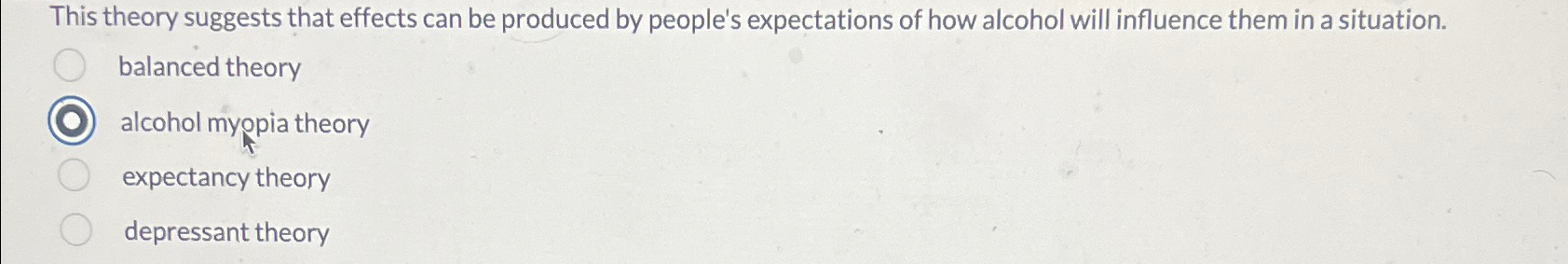 Solved This theory suggests that effects can be produced by | Chegg.com