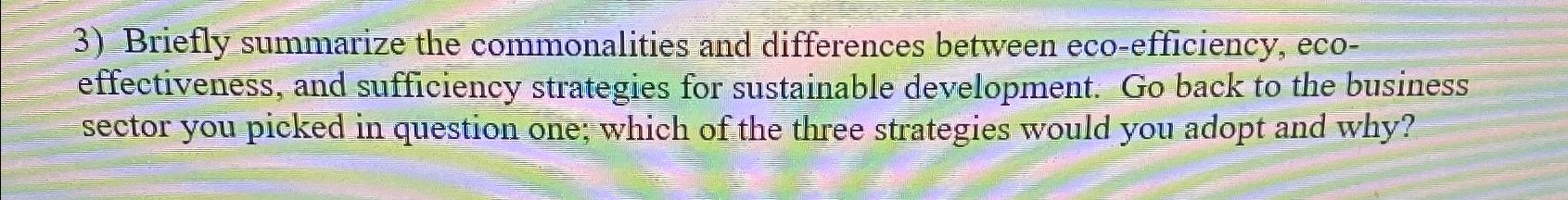Solved Briefly summarize the commonalities and differences | Chegg.com