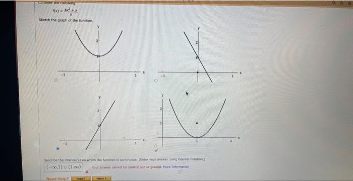 Solved Consider the following. f(x)={4+x,x2+2,x≤2x>2 | Chegg.com
