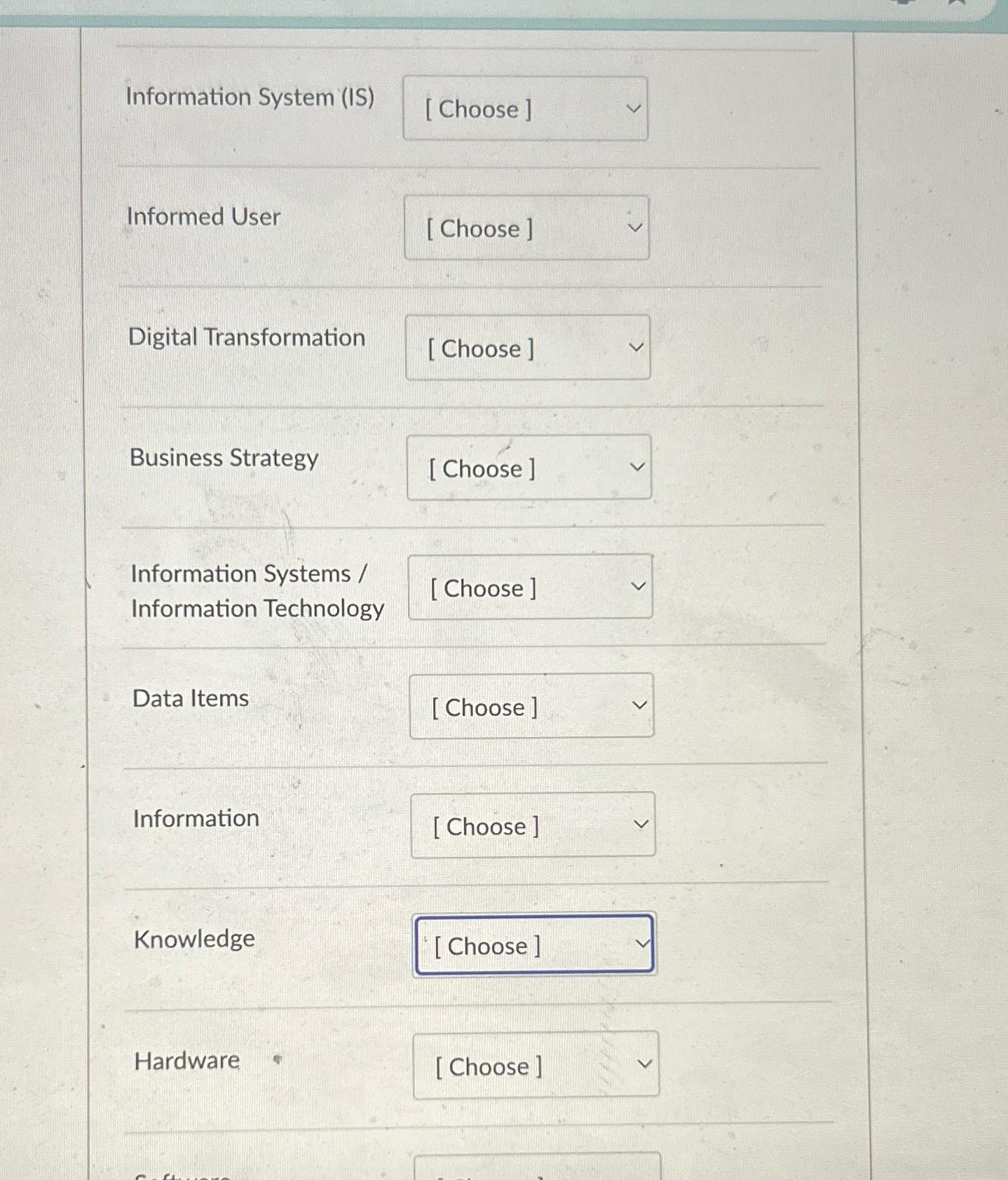 Solved Information System (IS)Informed UserDigital | Chegg.com