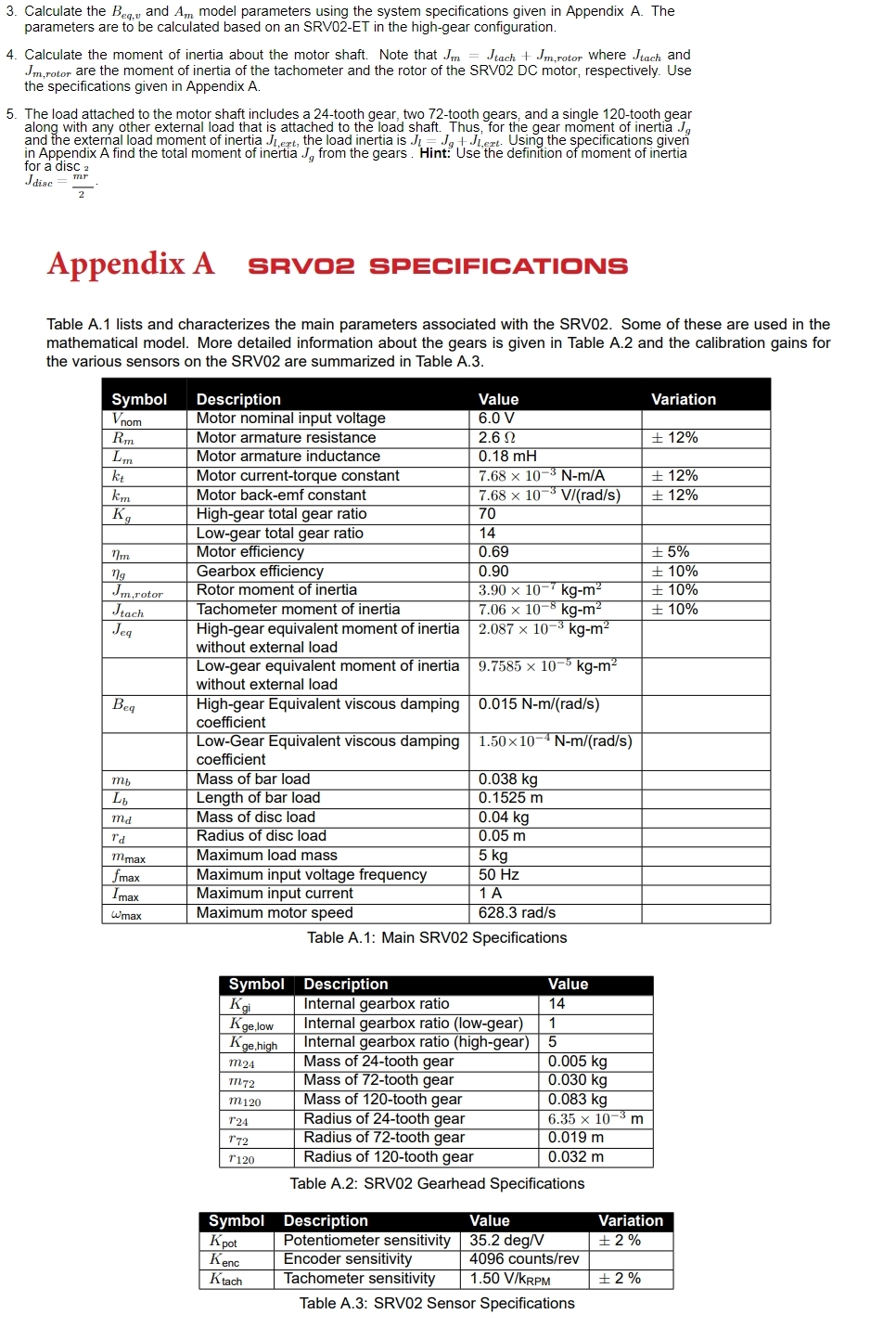 Solved I need help with #3,4,5, ﻿the Appendix A is attatched | Chegg.com