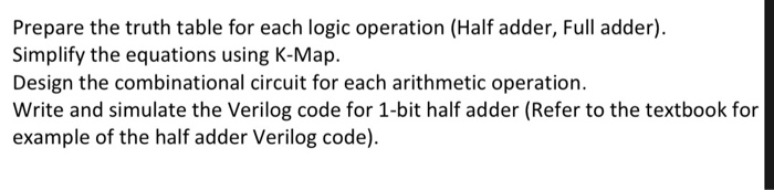 Solved Prepare the truth table for each logic operation | Chegg.com