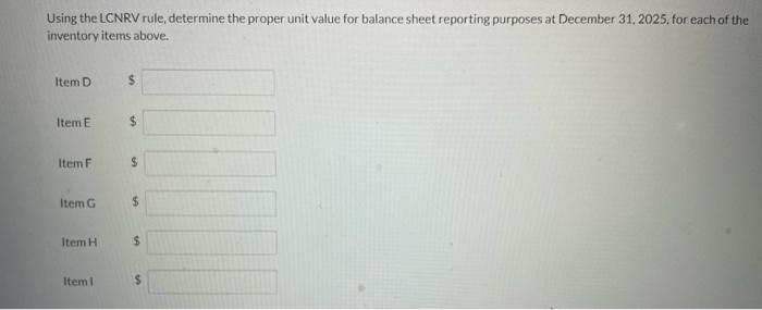 Solved Vaughn Company uses the LCNRV method, on an | Chegg.com