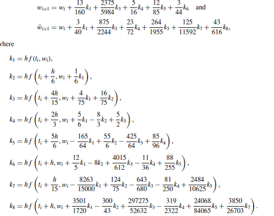 Solved: The Runge-Kutta-Verner method (see [Ve]) is based on the f ...