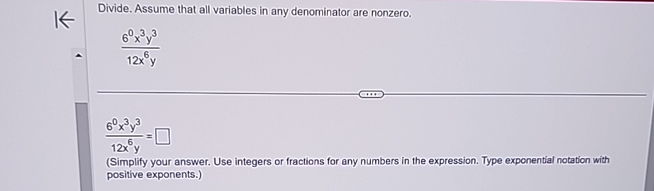 Solved Divide. Assume that all variables in any denominator | Chegg.com
