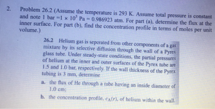 Solved 2. Using Fick's law for a binary mixture, prove the | Chegg.com