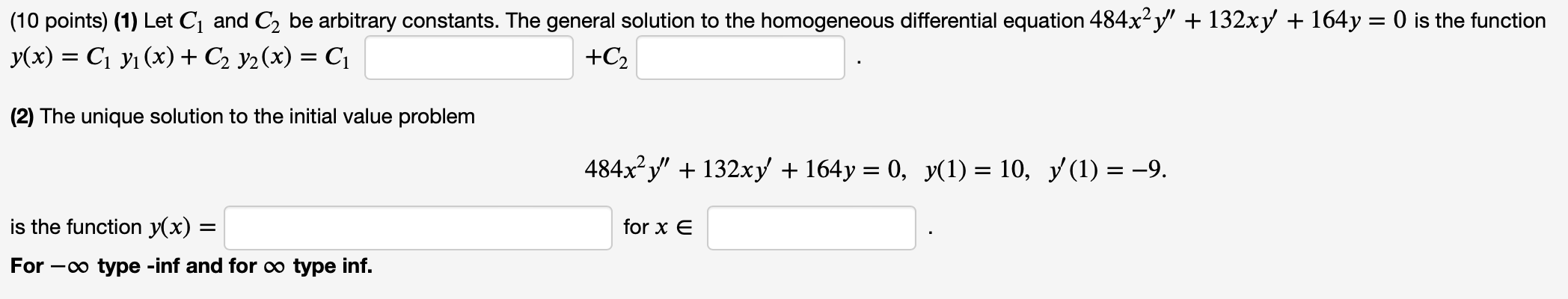 (10 ﻿points) (1) ﻿Let C1 ﻿and C2 ﻿be arbitrary | Chegg.com