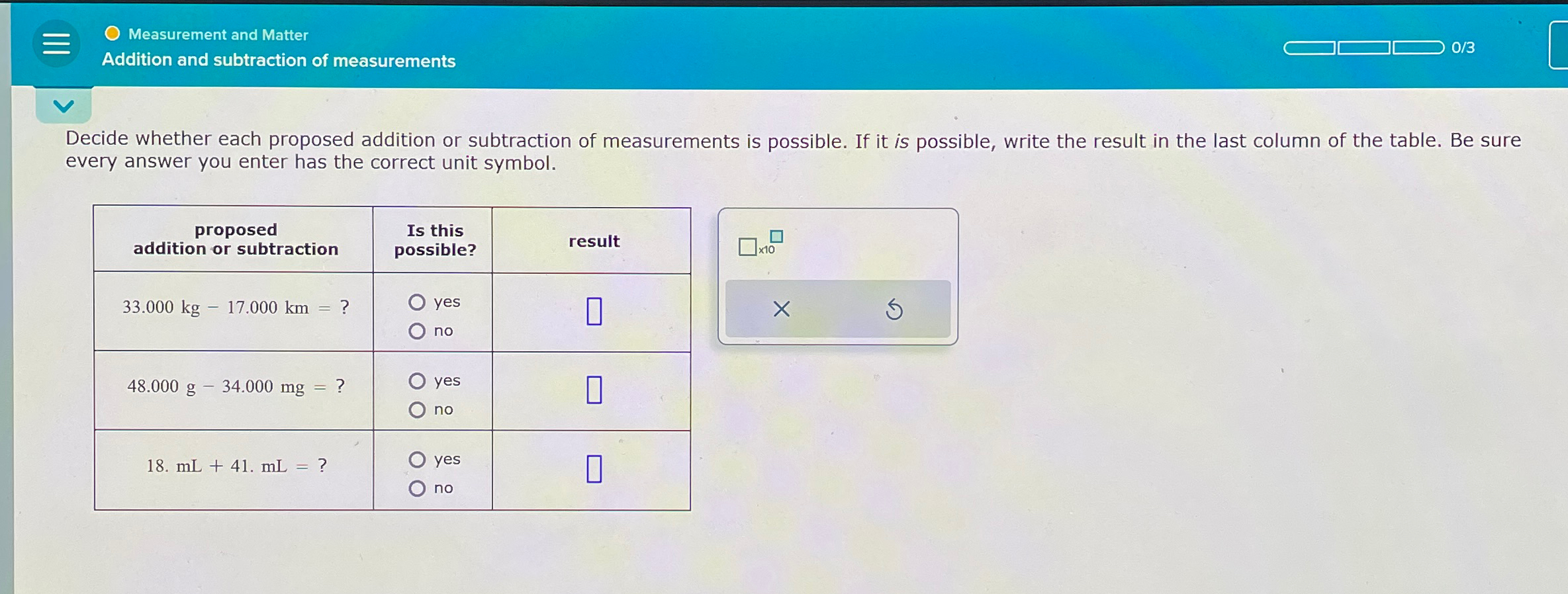 Solved Measurement and MatterAddition and subtraction of | Chegg.com