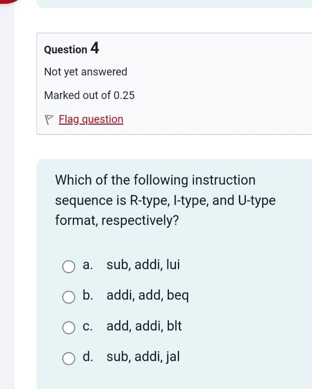 Solved Which of the following instruction sequence is | Chegg.com