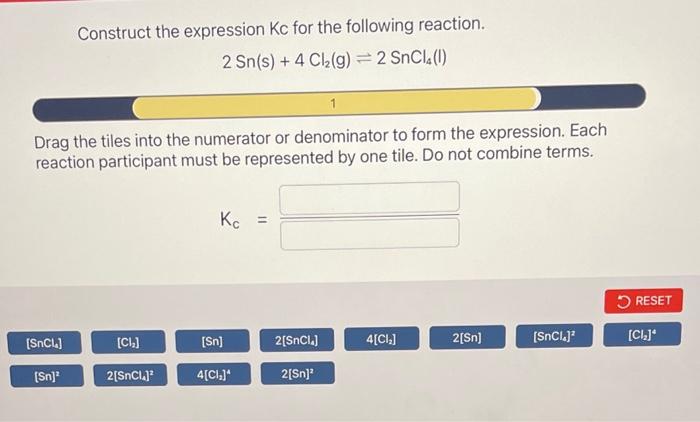 Solved Construct the expression Kc for the following | Chegg.com