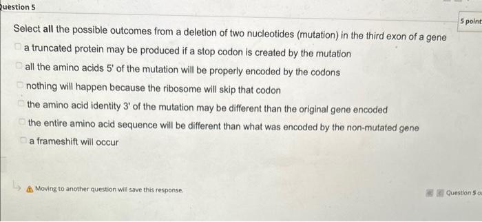 Solved Select all the possible outcomes from a deletion of | Chegg.com