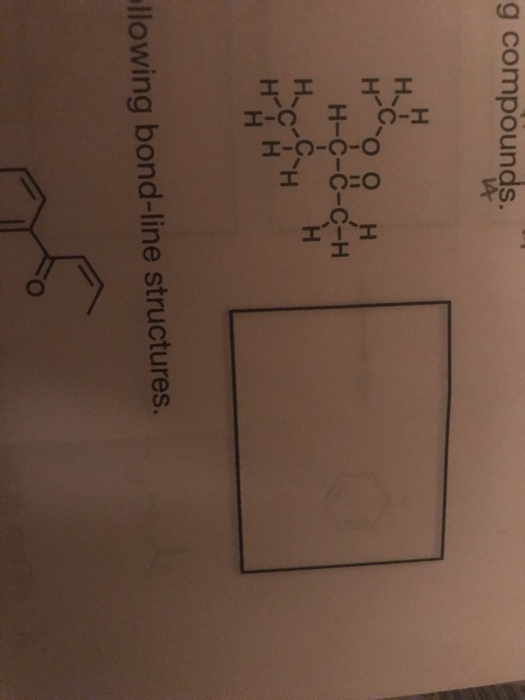 Solved hiw do i draw the bind line structure for this | Chegg.com