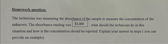 Solved do i use standard curve to get the unknown | Chegg.com