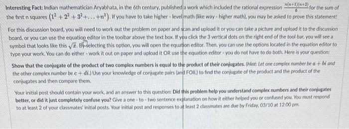 Solved Interesting Fact: Indian mathematician Aryabhata, in | Chegg.com