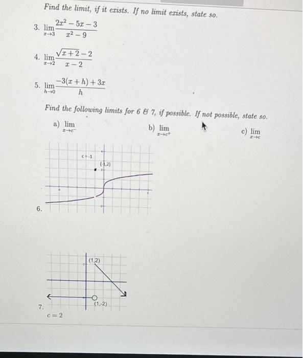 Solved Find the limit, if it exists. If no limit exists, | Chegg.com