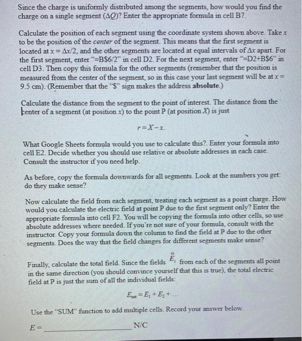 Solved Am I using the correct relative or absolute addresses | Chegg.com
