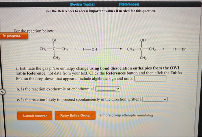 Solved [Review Toples) [References) Use the References to | Chegg.com