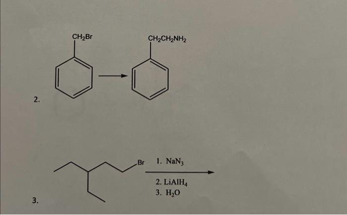 Solved 1. NaN3 2. LiAlH4 3. H2O1. KOH CH3CH2CH2CH2Br 3. H3O+ | Chegg.com