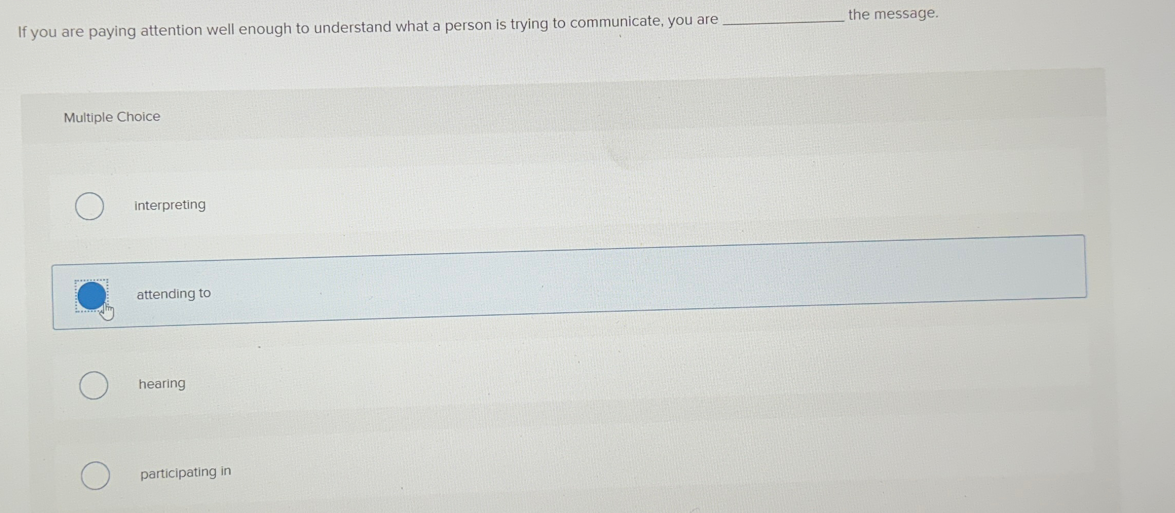 Solved If you are paying attention well enough to understand | Chegg.com