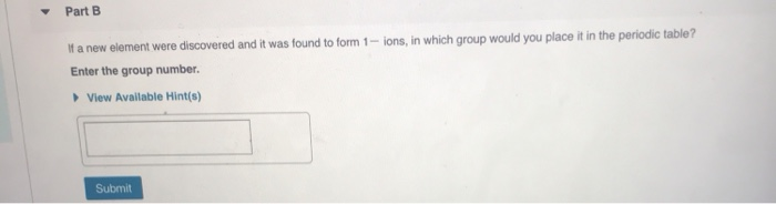 Solved Part A What is the atomic number of the element | Chegg.com