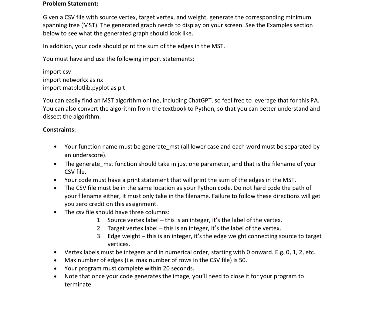 Solved Problem Statement:Given a CSV file with source | Chegg.com