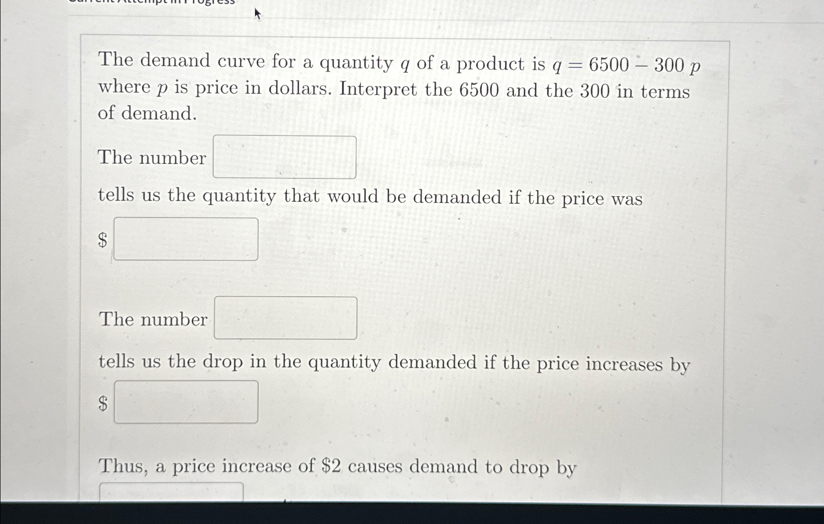 Solved The demand curve for a quantity q of a product is | Chegg.com Solved The demand curve for a quantity q of a product is | Chegg.com