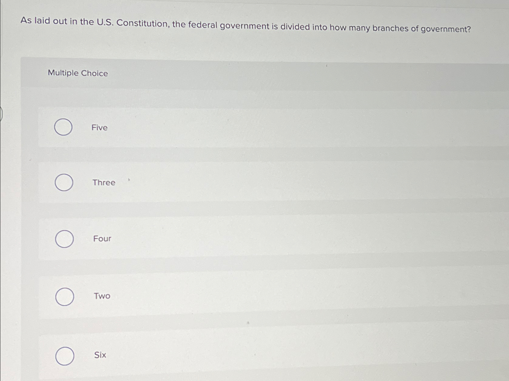 Solved As laid out in the U.S. ﻿Constitution, the federal | Chegg.com
