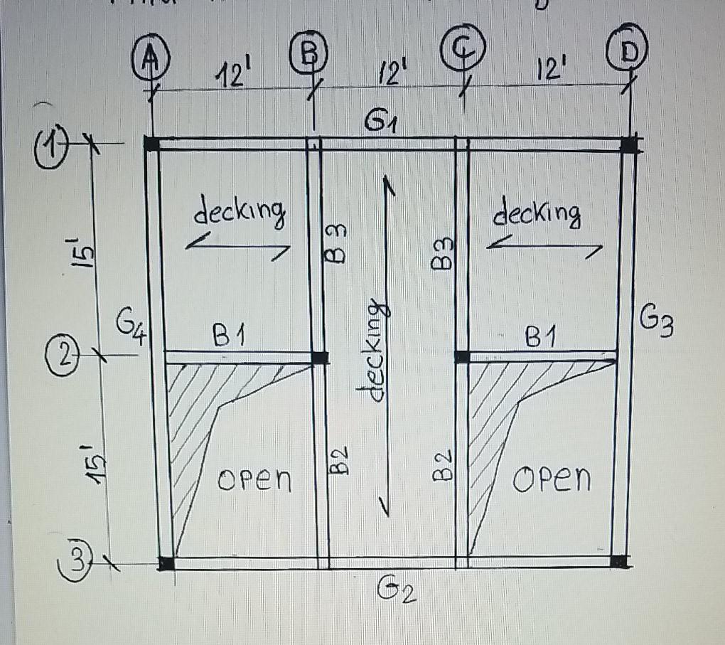 Solved Load Tracing Variant DL - 18 psf LL-40 psf beam - | Chegg.com