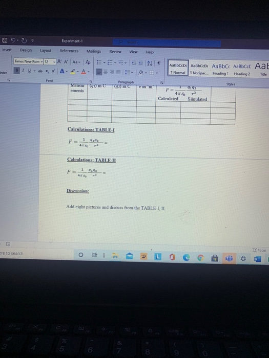 Solved Layout References Mailings Review View Help Table