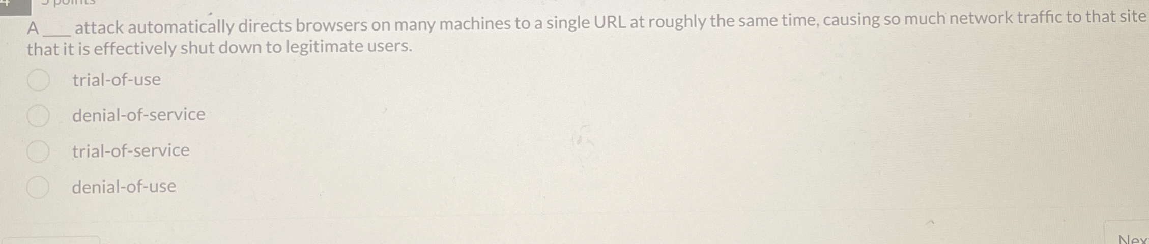 Solved Aattack automatically directs browsers on many | Chegg.com