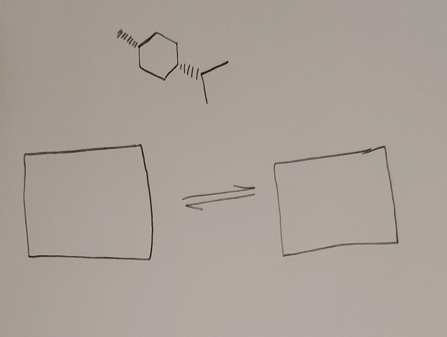 Solved For the following compounds, draw both possible chair | Chegg.com