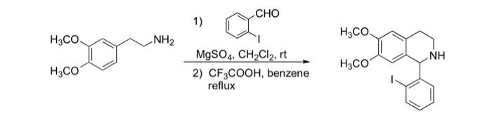 Solved 1) MgSO4,CH2Cl2,rt 2) CF3COOH, benzene reflux | Chegg.com