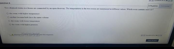 Solved woon so Questions 0.75 point Two identical rooms in a | Chegg.com