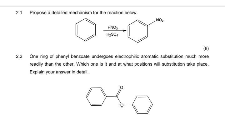 Solved 1 Propose a detailed mechanism for the reaction | Chegg.com