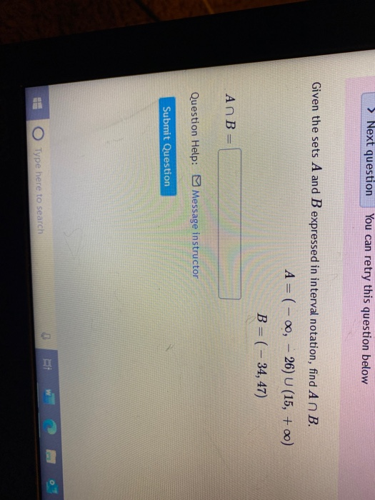 Solved > Next question You can retry this question below | Chegg.com