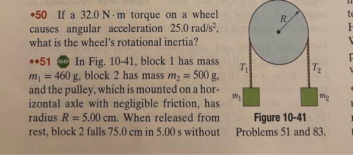 Solved - 50 If a 32.0 N⋅m torque on a wheel causes angular | Chegg.com