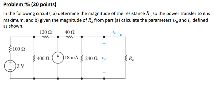Solved Problem #3 (20 ﻿points)Problem #5 (20 ﻿points)In the | Chegg.com