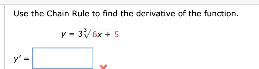 Solved Use the Chain Rule to find the derivative of the | Chegg.com