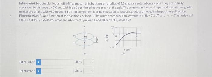 Solved In Figure (o), two circular loops, with different | Chegg.com