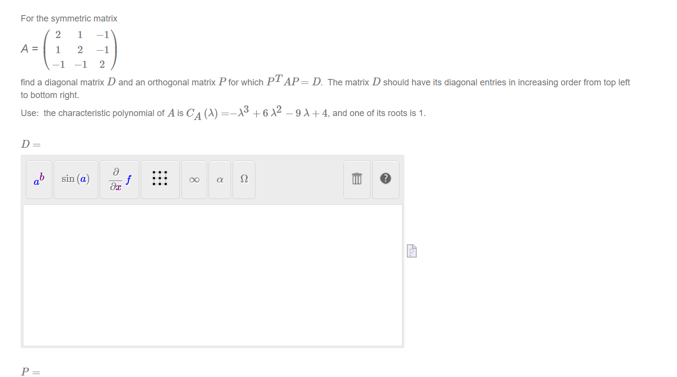 Solved For the symmetric | Chegg.com