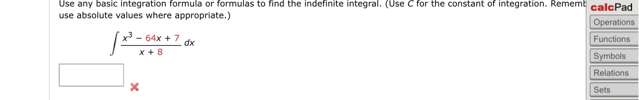 Solved Use any basic integration formula or formulas to find | Chegg.com