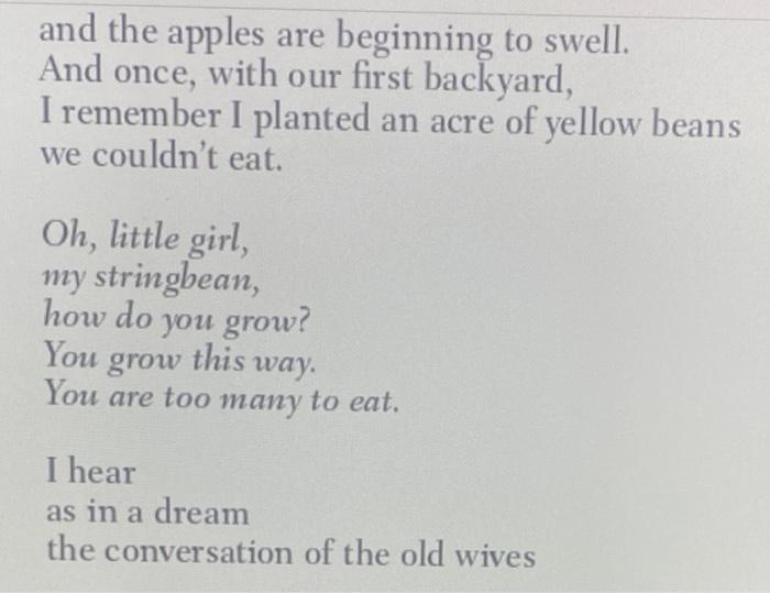 What is the theme in the poem "Little girl, My string | Chegg.com