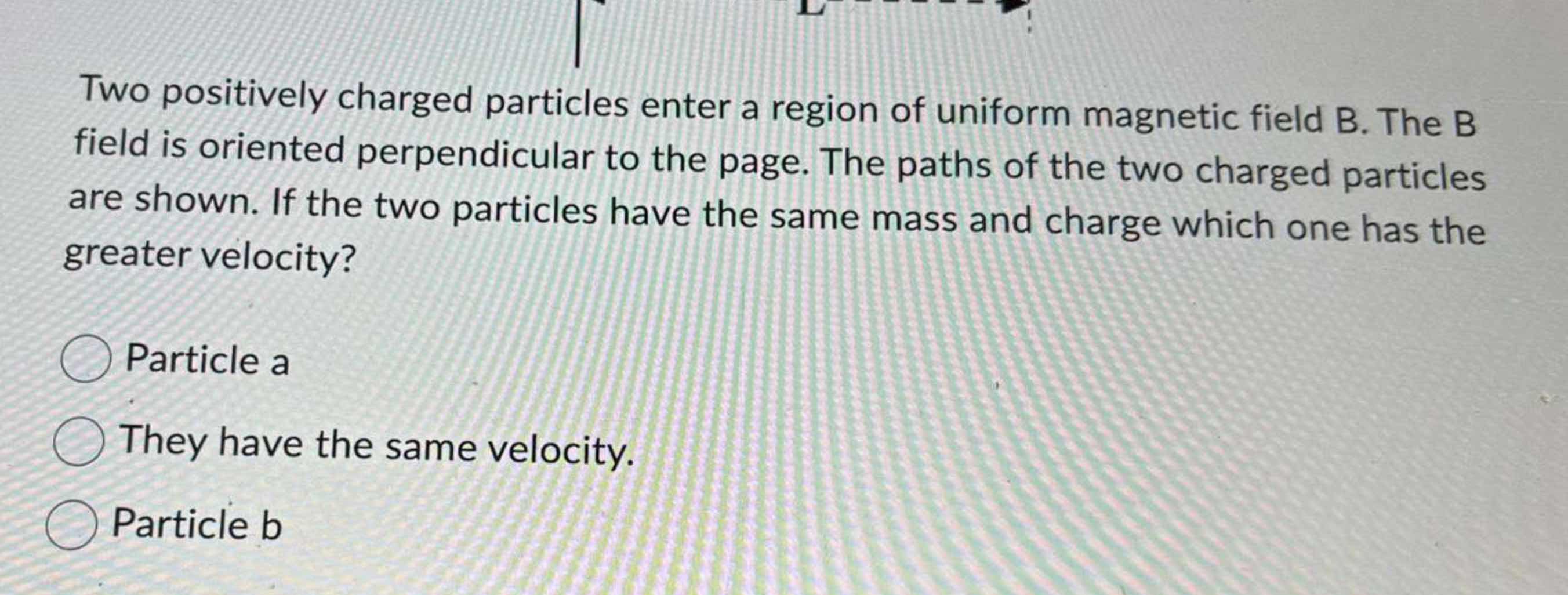 Two positively charged particles enter a region of | Chegg.com