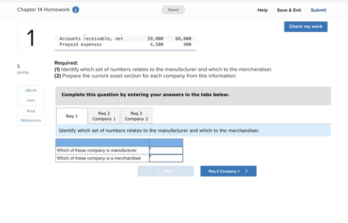 Solved Chapter 14 Homework Submit Saved Help Save & Exit | Chegg.com