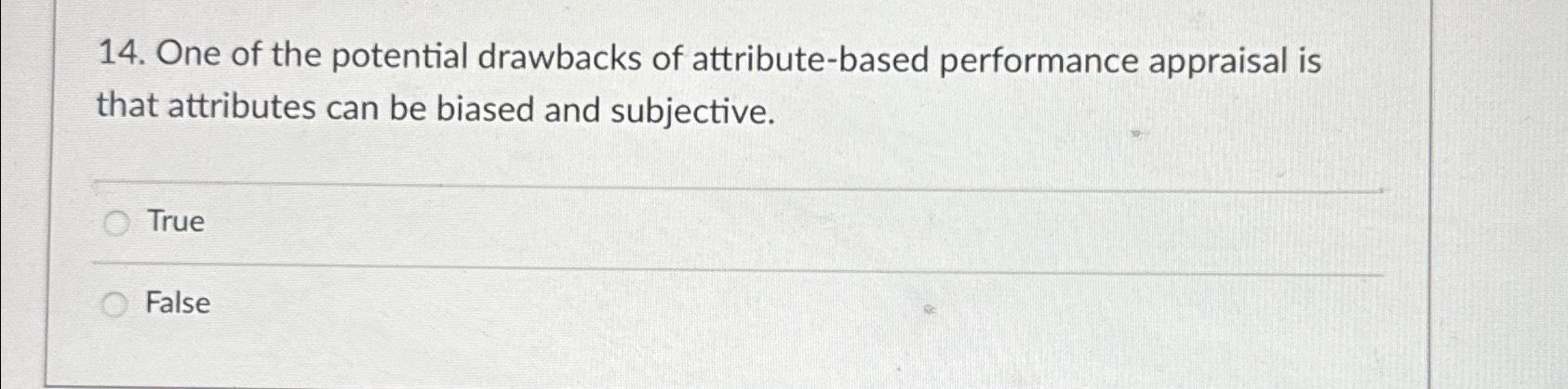 Solved One of the potential drawbacks of attribute-based | Chegg.com