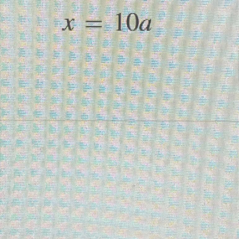 x=10a | Chegg.com