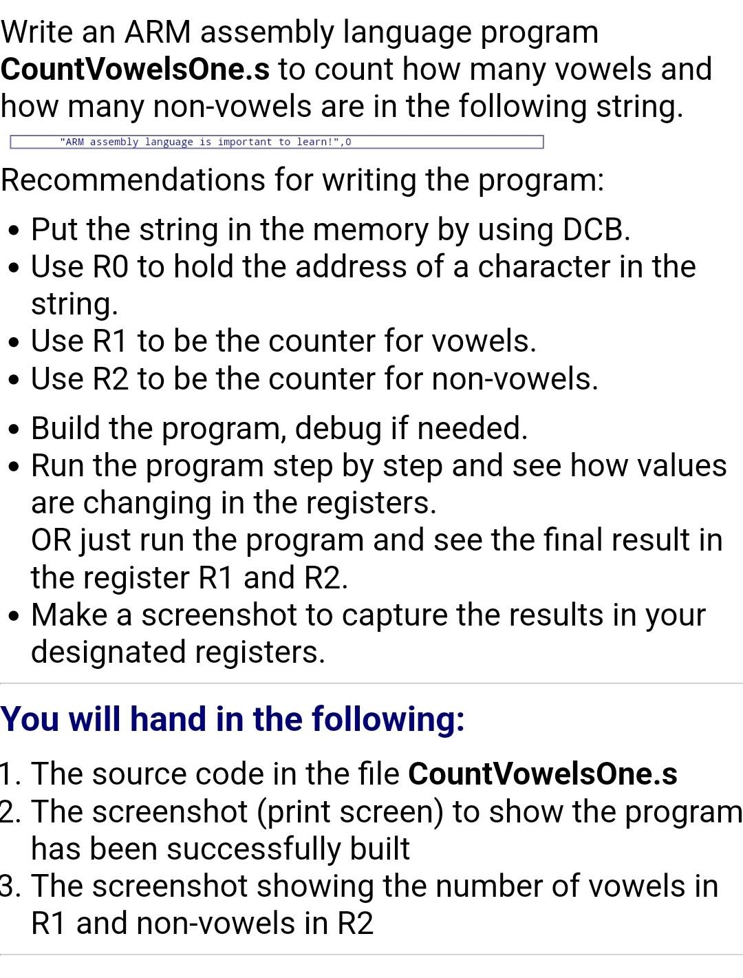 Solved please use "keil uVision" IDE . ALSO PLEASE INCLUDE | Chegg.com